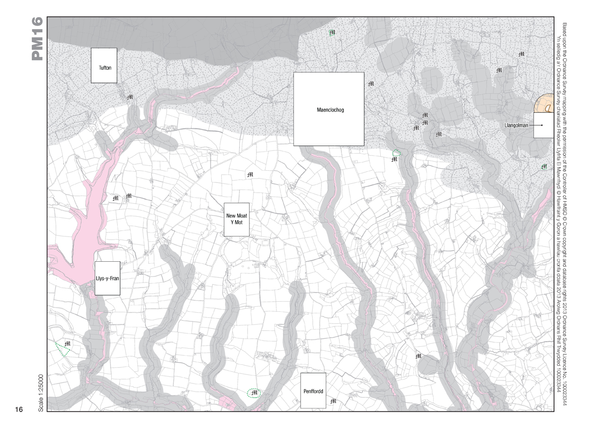 Adopted Local Development Plan - Proposal Map 16 - Pembrokeshire County ...