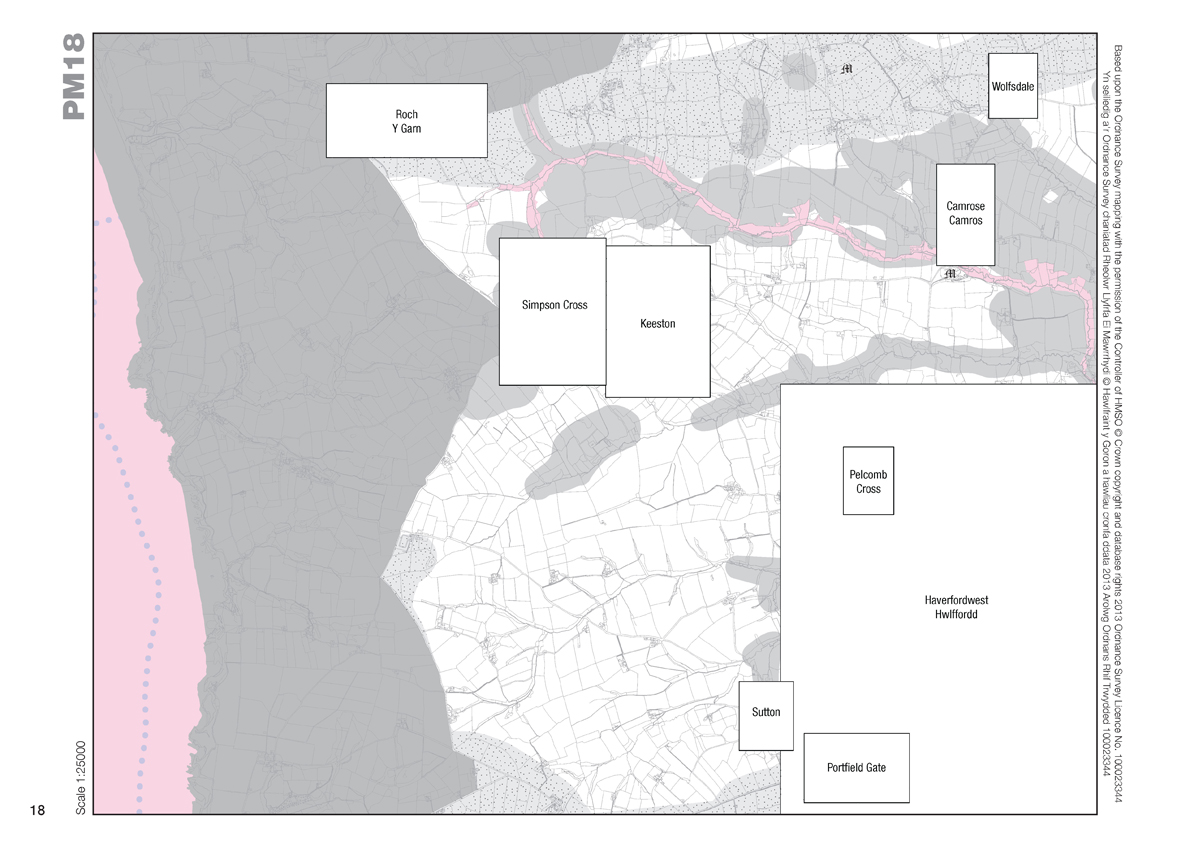 Adopted Local Development Plan - Proposal Map 18 - Pembrokeshire County ...