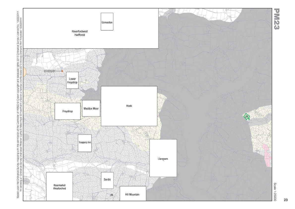 Adopted Local Development Plan - Proposal Map 23 - Pembrokeshire County ...