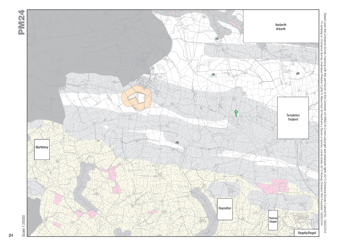 Adopted Local Development Plan - Proposal Map 24 - Pembrokeshire County ...