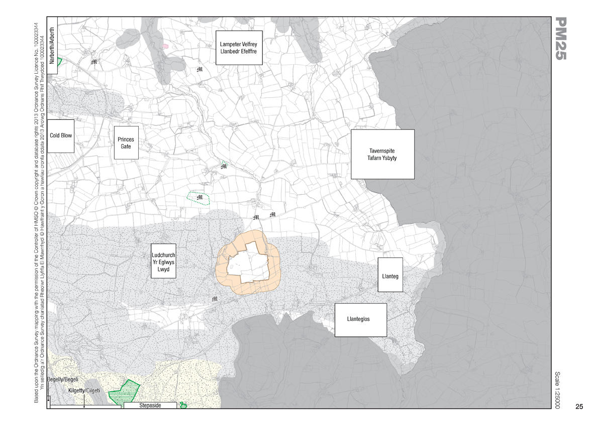Adopted Local Development Plan - Proposal Map 25 - Pembrokeshire County ...