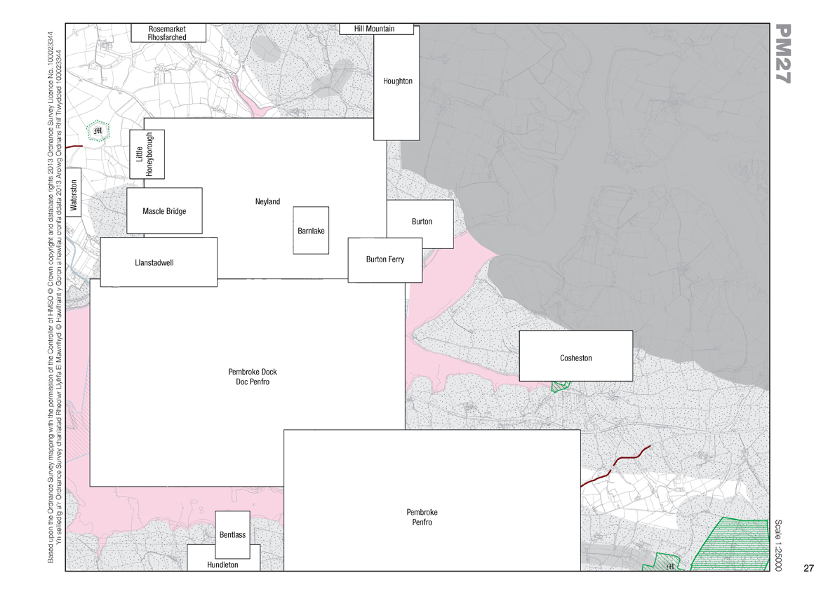 Adopted Local Development Plan - Proposal Map 27 - Pembrokeshire County ...