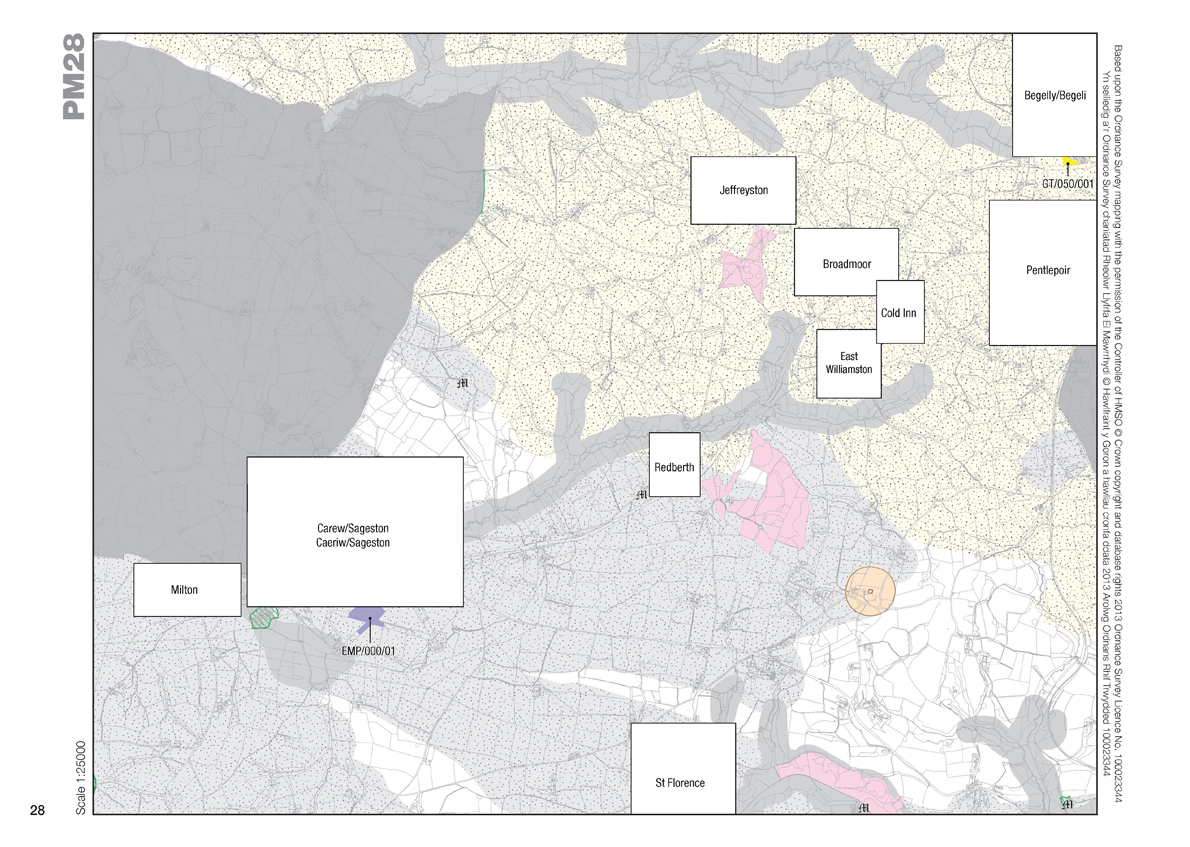 Adopted Local Development Plan - Proposal Map 28 - Pembrokeshire County ...