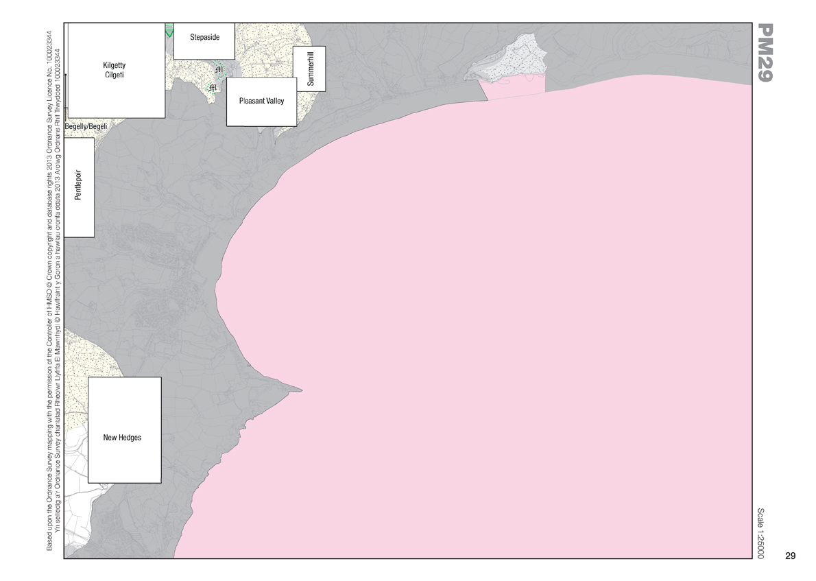 Adopted Local Development Plan - Proposal Map 29 - Pembrokeshire County ...