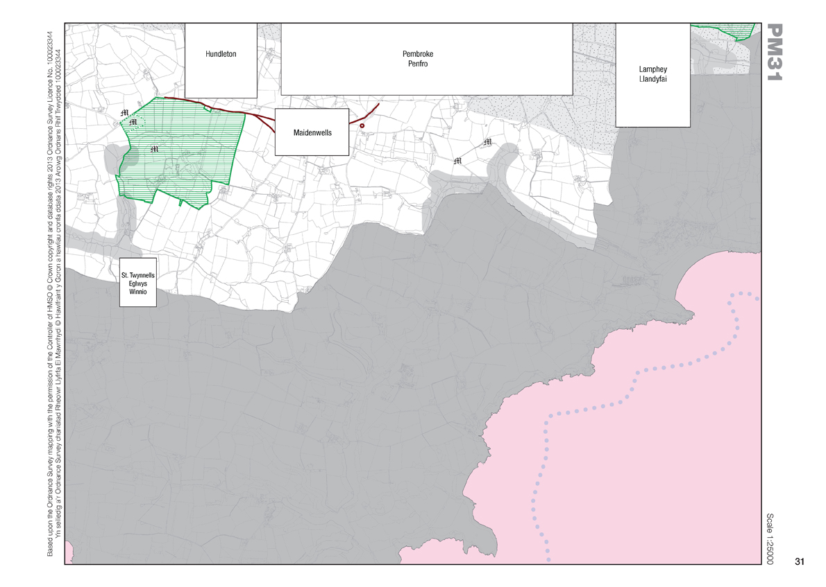 Adopted Local Development Plan - Proposal Map 31 - Pembrokeshire County ...