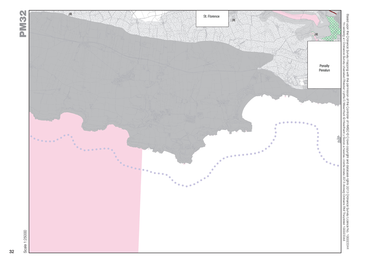 Adopted Local Development Plan - Proposal Map 32 - Pembrokeshire County ...