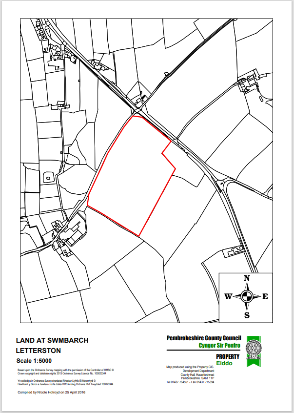 Swmbarch Land, Letterston - Pembrokeshire County Council